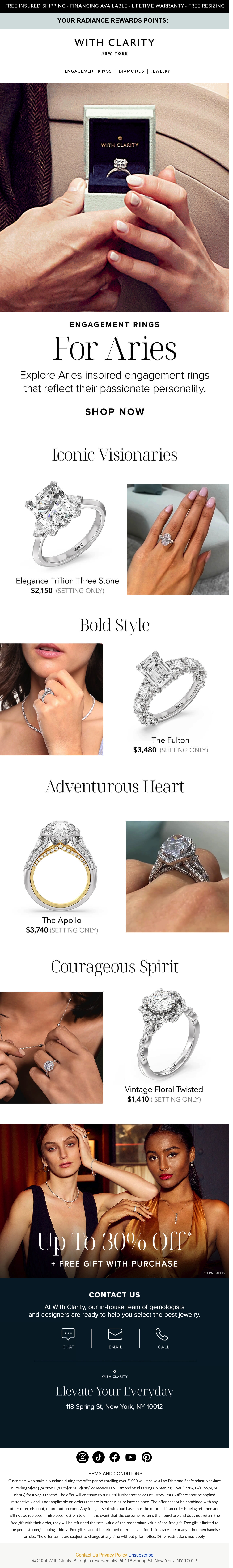 Email Inspiration from With Clarity - Email Love