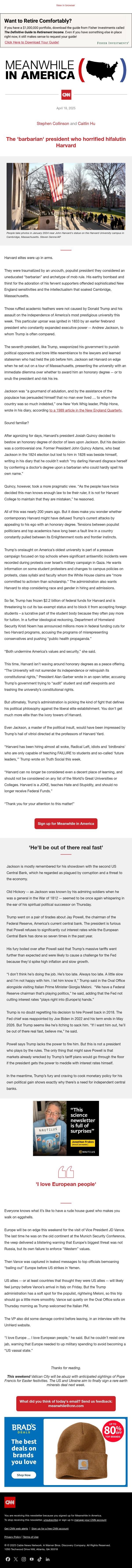 Email Inspiration from CNN’s Meanwhile in America - Email Love