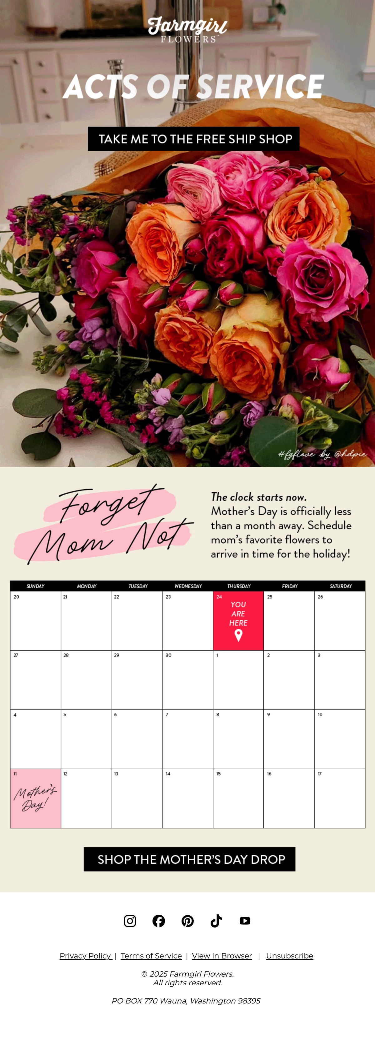 Email Inspiration from Farmgirl Flowers - Email Love