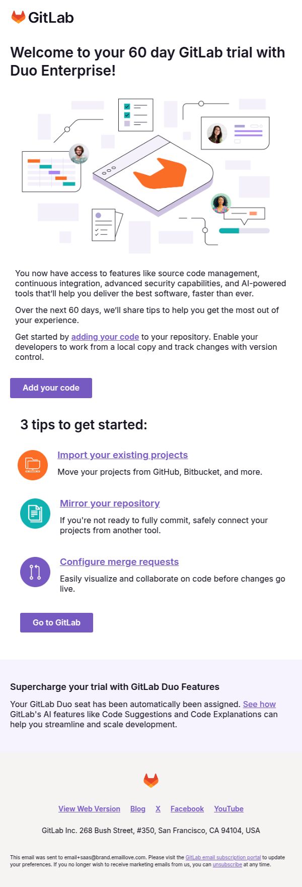 Email Inspiration from GitLab - Email Love