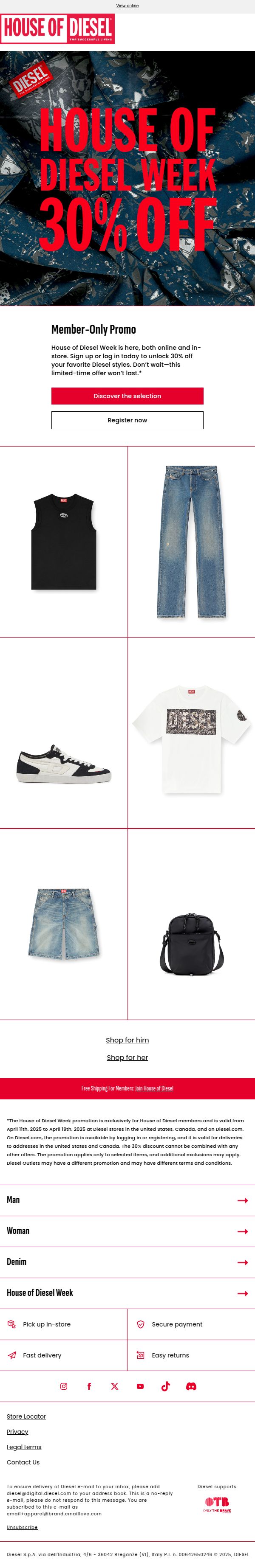 Email Inspiration from House of Diesel - Email Love