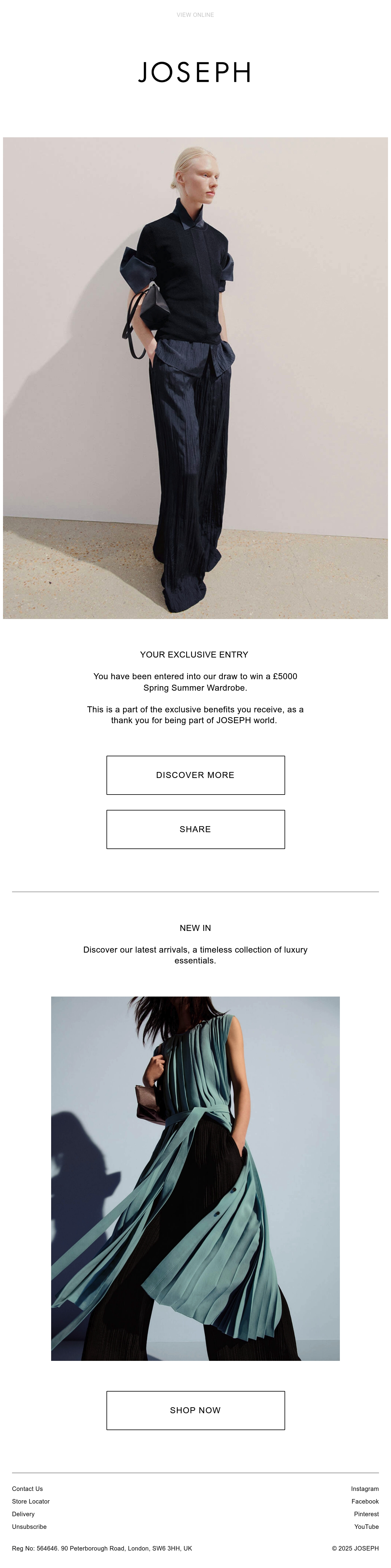 Email Inspiration from JOSEPH - Email Love