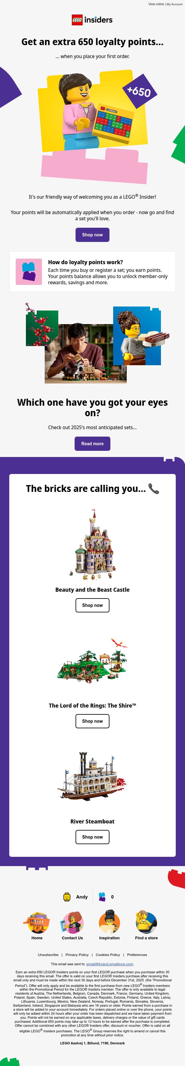 Email Inspiration from LEGO® News - Email Love
