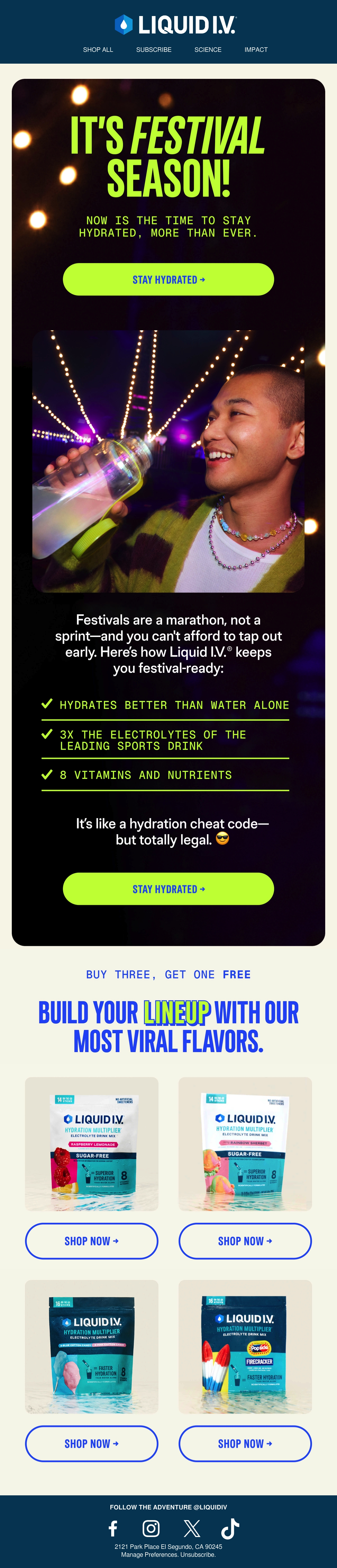 Email Inspiration from Liquid I.V. - Email Love