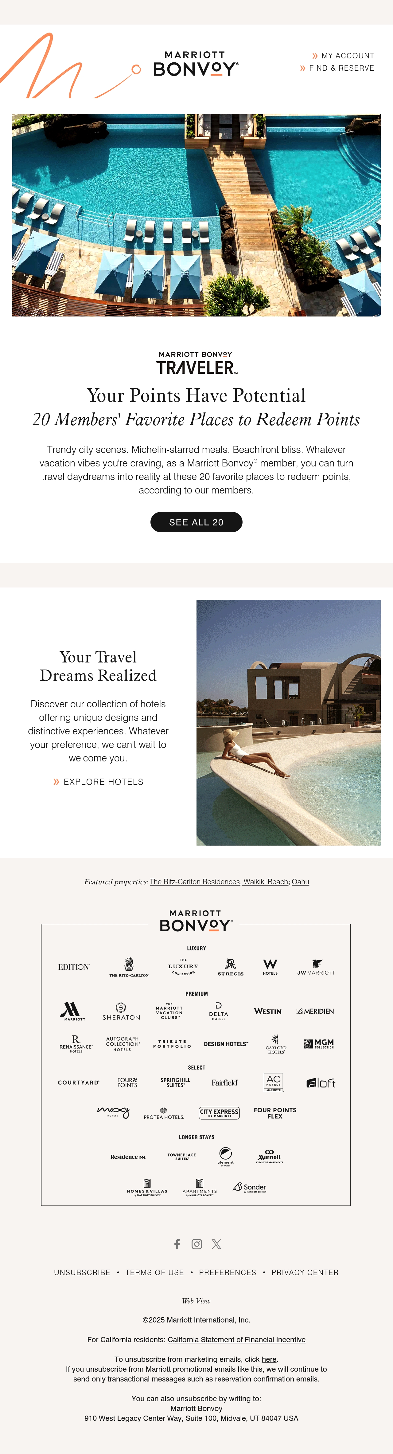 Marriott Bonvoy Emails and Newsletters