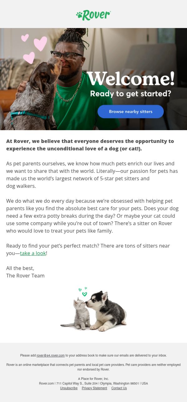 Email Inspiration from Rover.com - Email Love