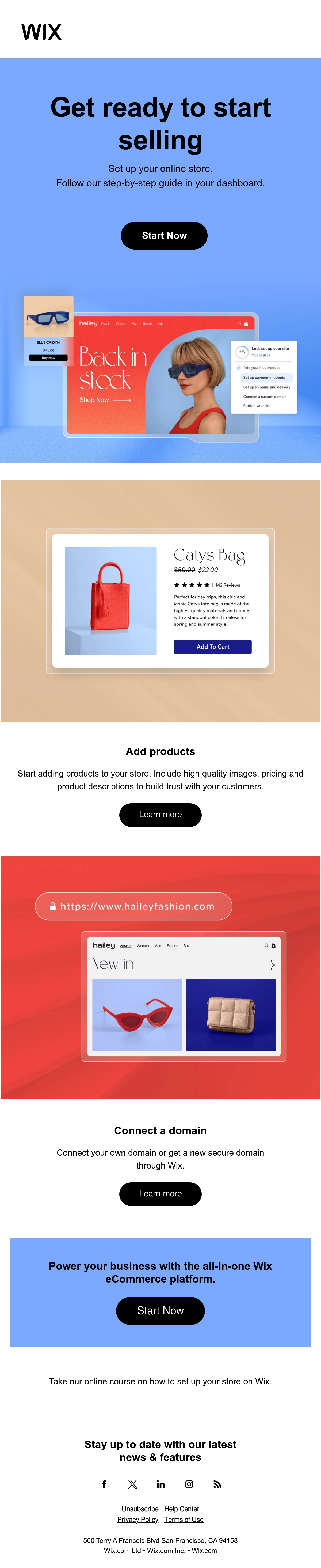 Email Inspiration from Wix.com - Email Love