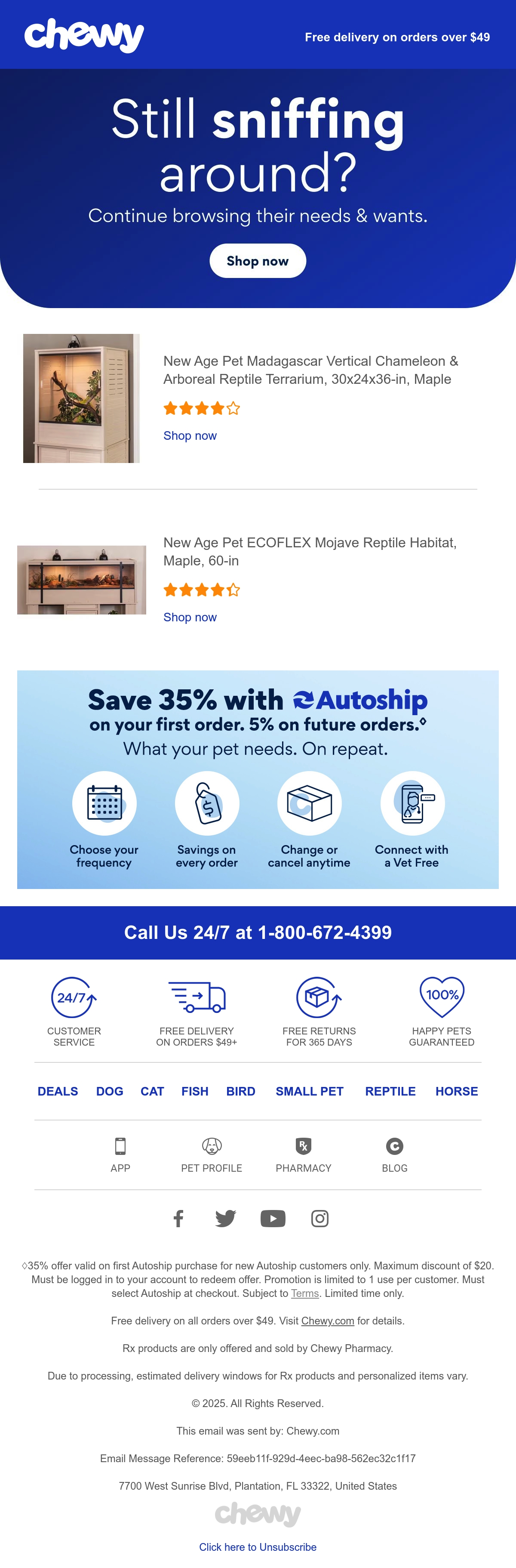 Email Design Inspiration by Chewy.com