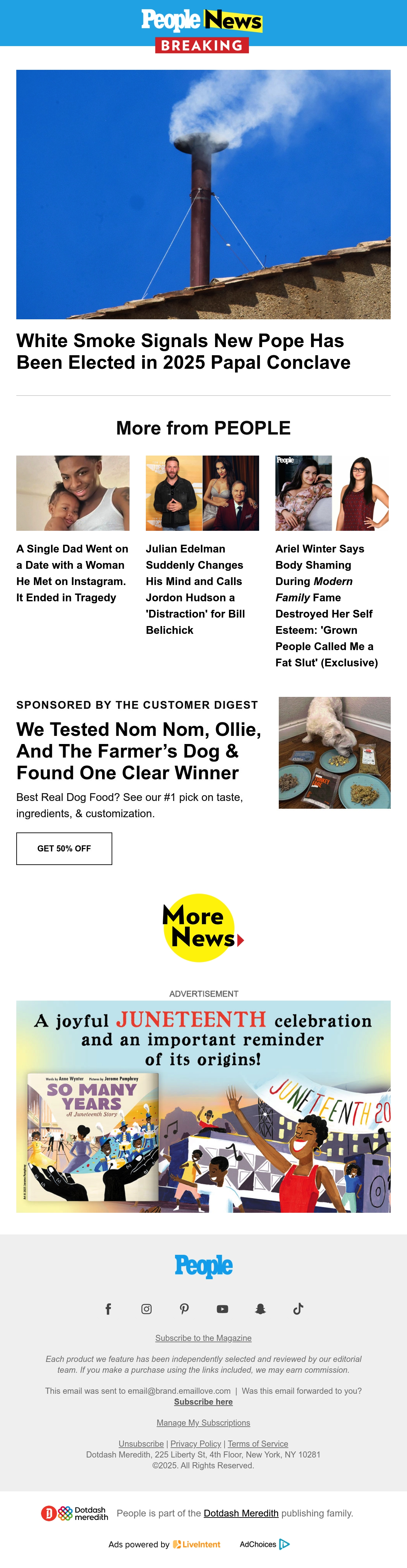 Email Inspiration from People Breaking News - Email Love