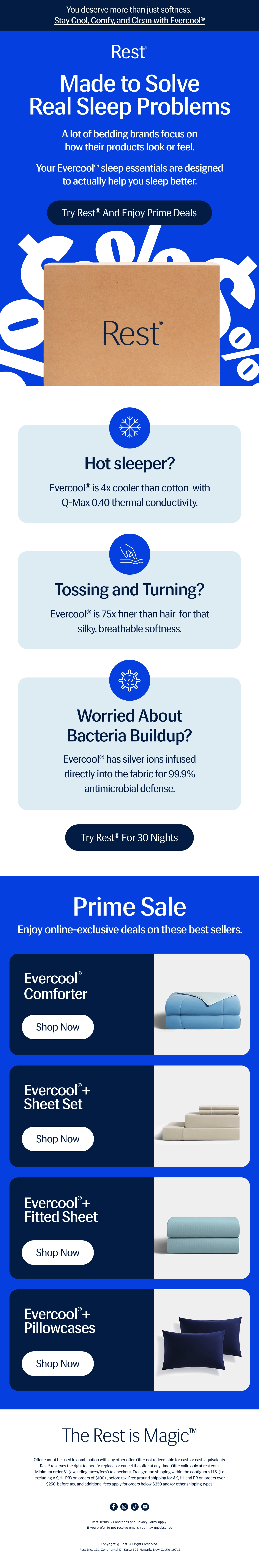 Email Design Inspiration by Rest