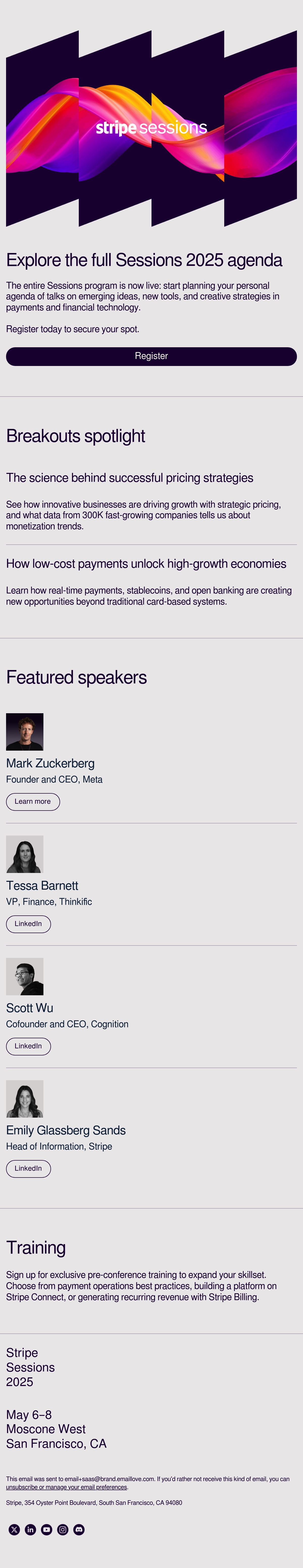 Email Design Inspiration by Adobe