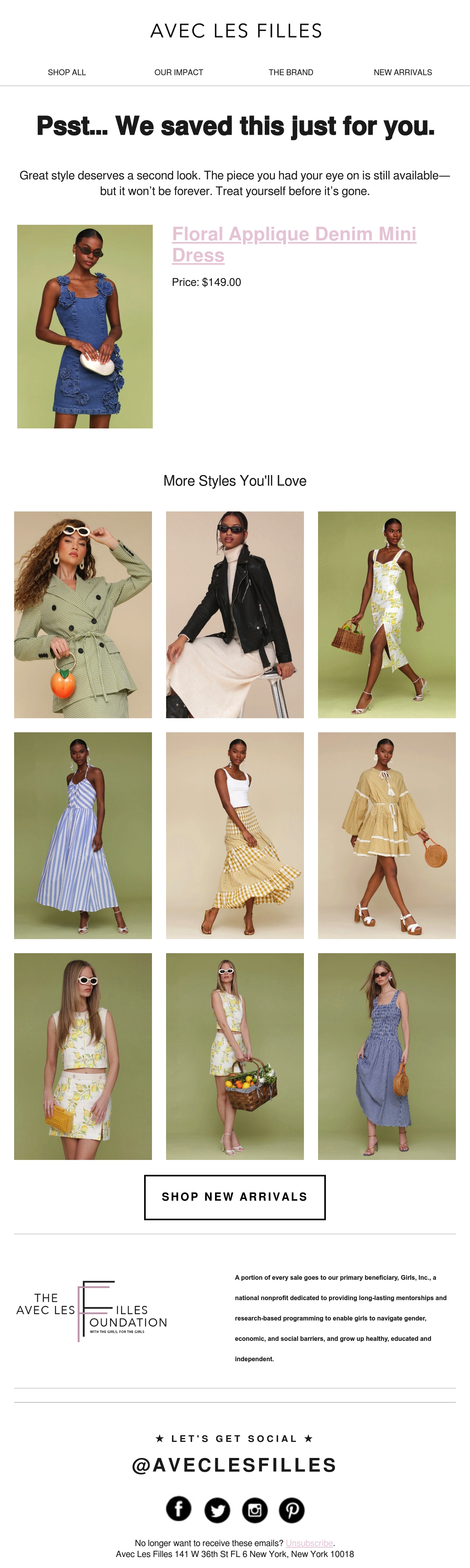 Email Design Inspiration by Away